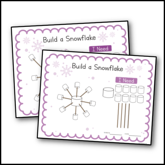 Snowflake Shapes – Printables Club