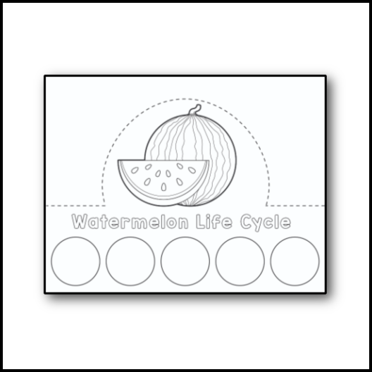 Watermelon Life Cycle Hat – Printables Club