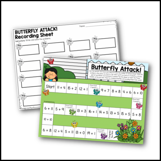Butterfly Attack Game – Printables Club