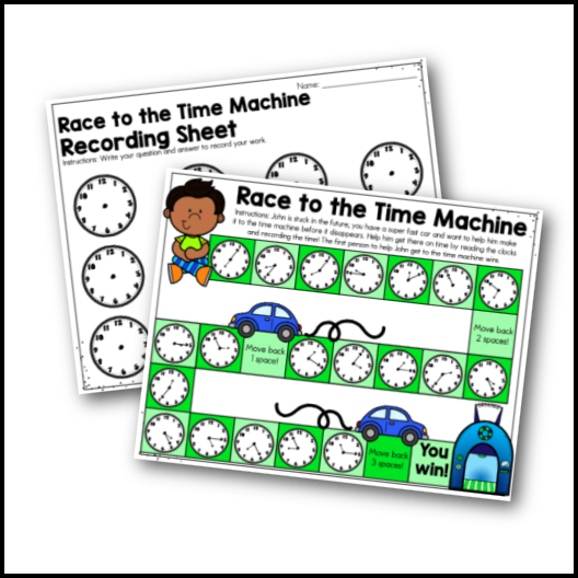 Race to the Time Machine – Printables Club